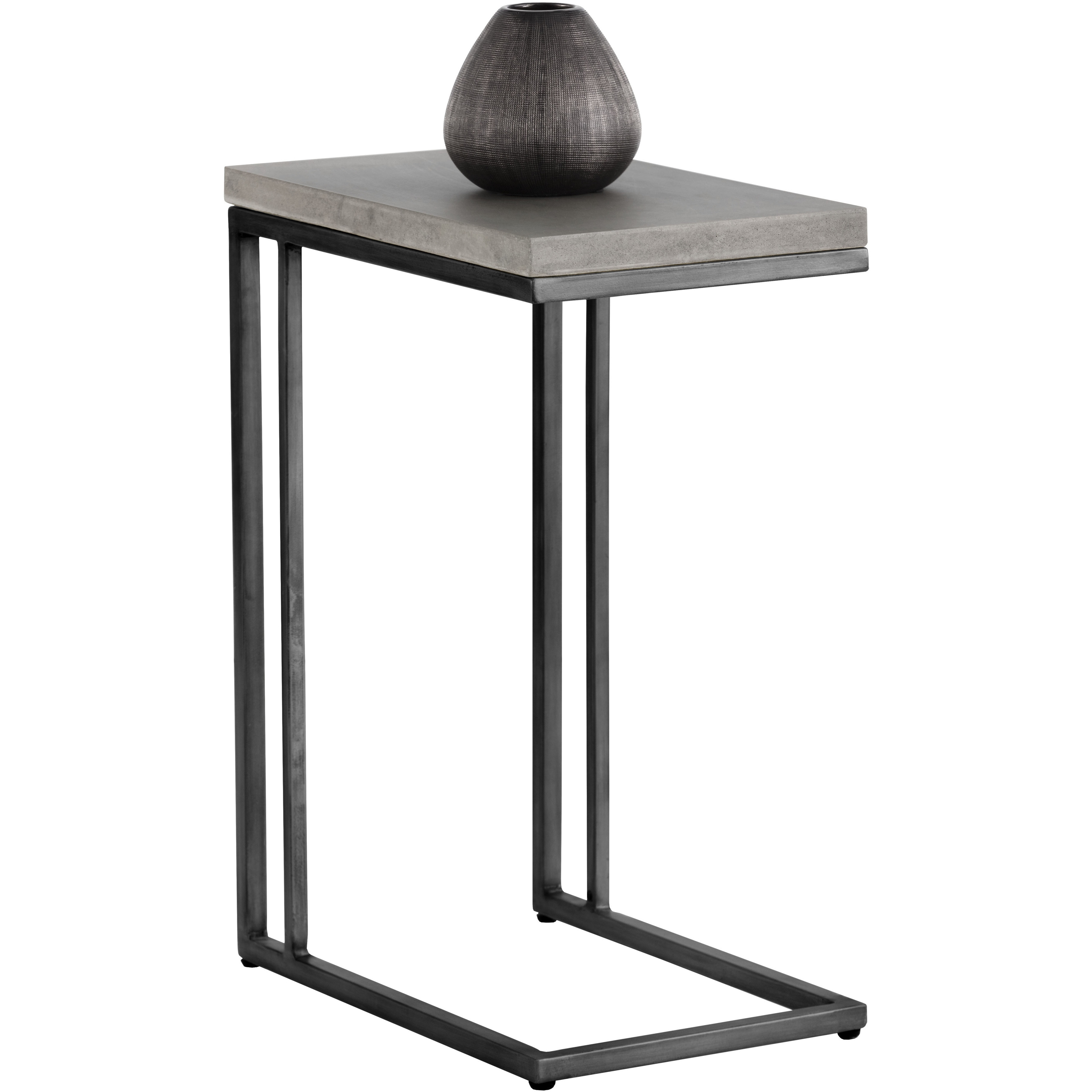 SUNPAN 102166 Sawyer 26 X 19.75 inch Black / Grey Outdoor End Table
